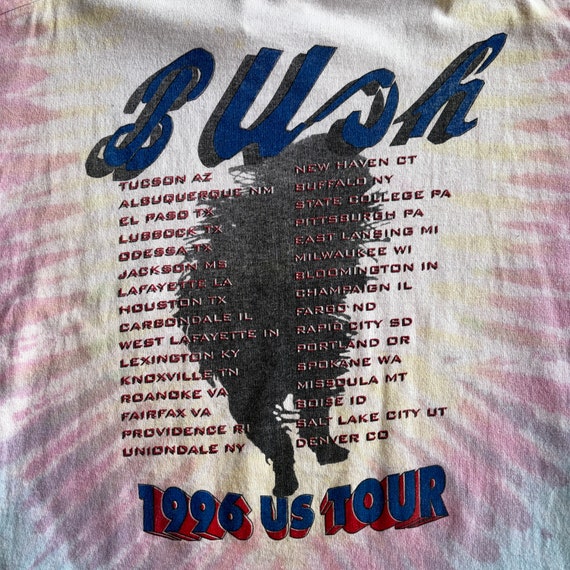 1996 BUSH Sixteen Stone US Tour Concert 2-Sided Band … - Gem