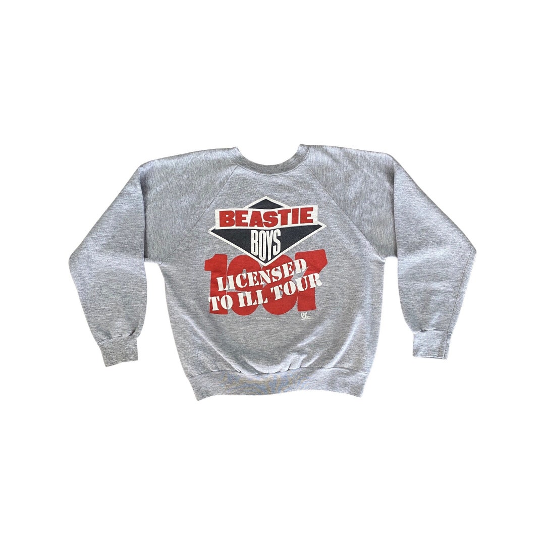 Rare 1987 Beastie Boys Def Jam Licensed to Ill Concert Sweatshirt L Hip ...