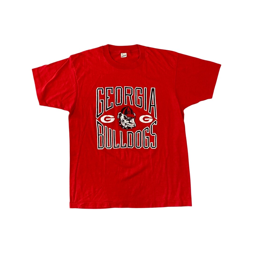 1980s UGA Georgia Bulldogs Puffy Letters Single Stitch T-shirt - Etsy