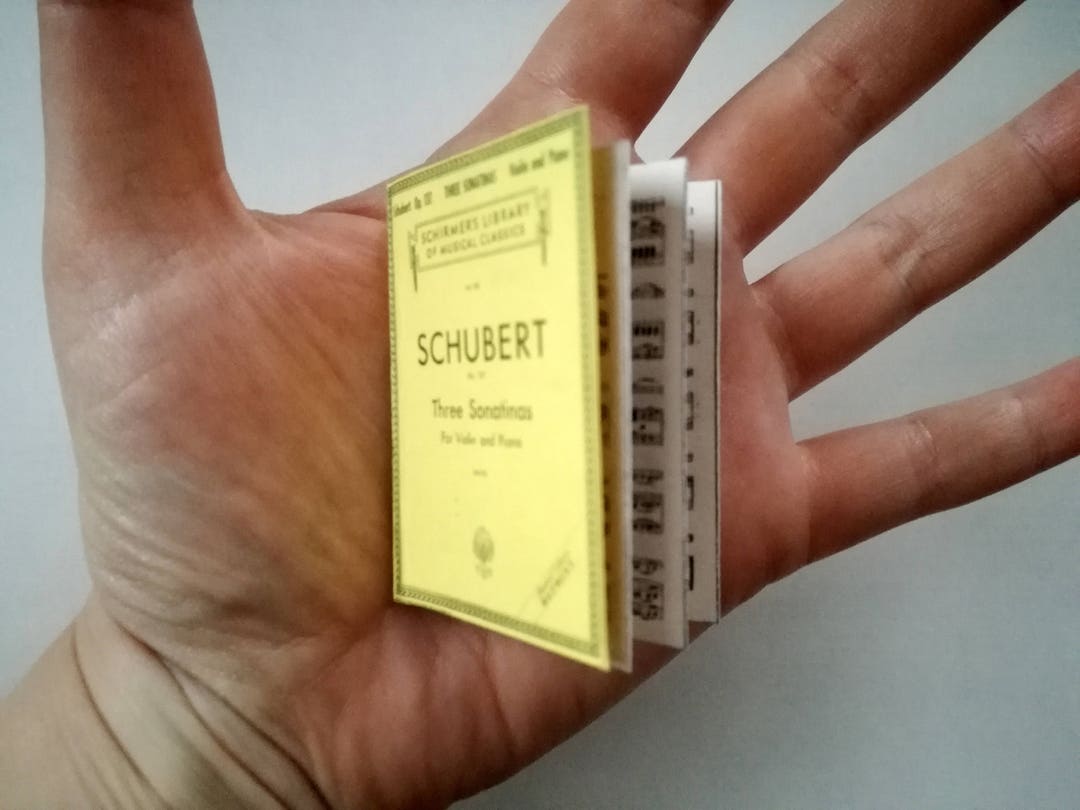 Miniature Music Book, One Sixth Scale, Schubert, Playscale, Dollhouse ...