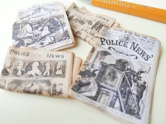 Miniature Newspapers Instant Download 1:12 Scale Victorian - Etsy
