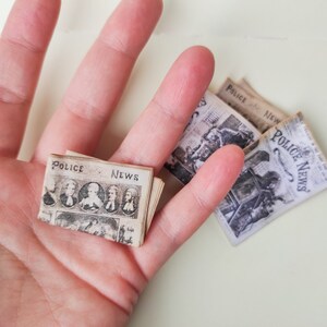 Miniature Newspapers Instant Download 1:12 Scale Victorian - Etsy UK