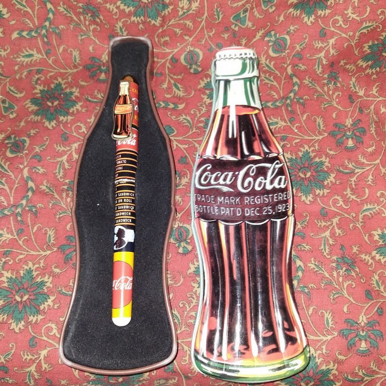 Vintage Coca-cola Pen and Tin - Etsy