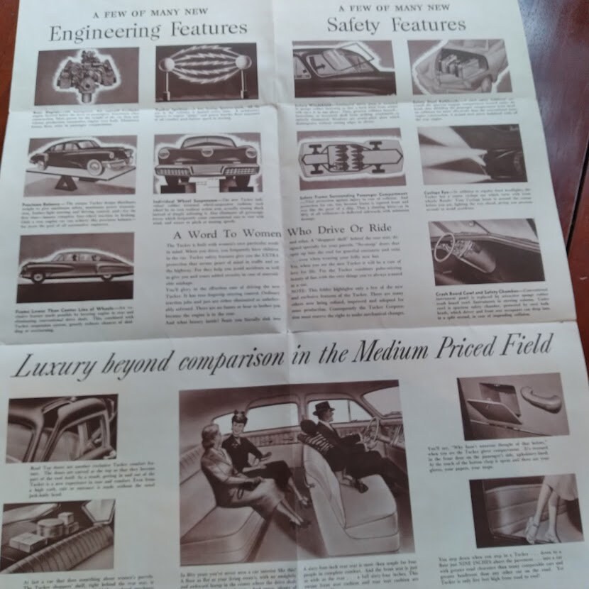 Antique Tucker Motor Car Brochure/poster - Etsy
