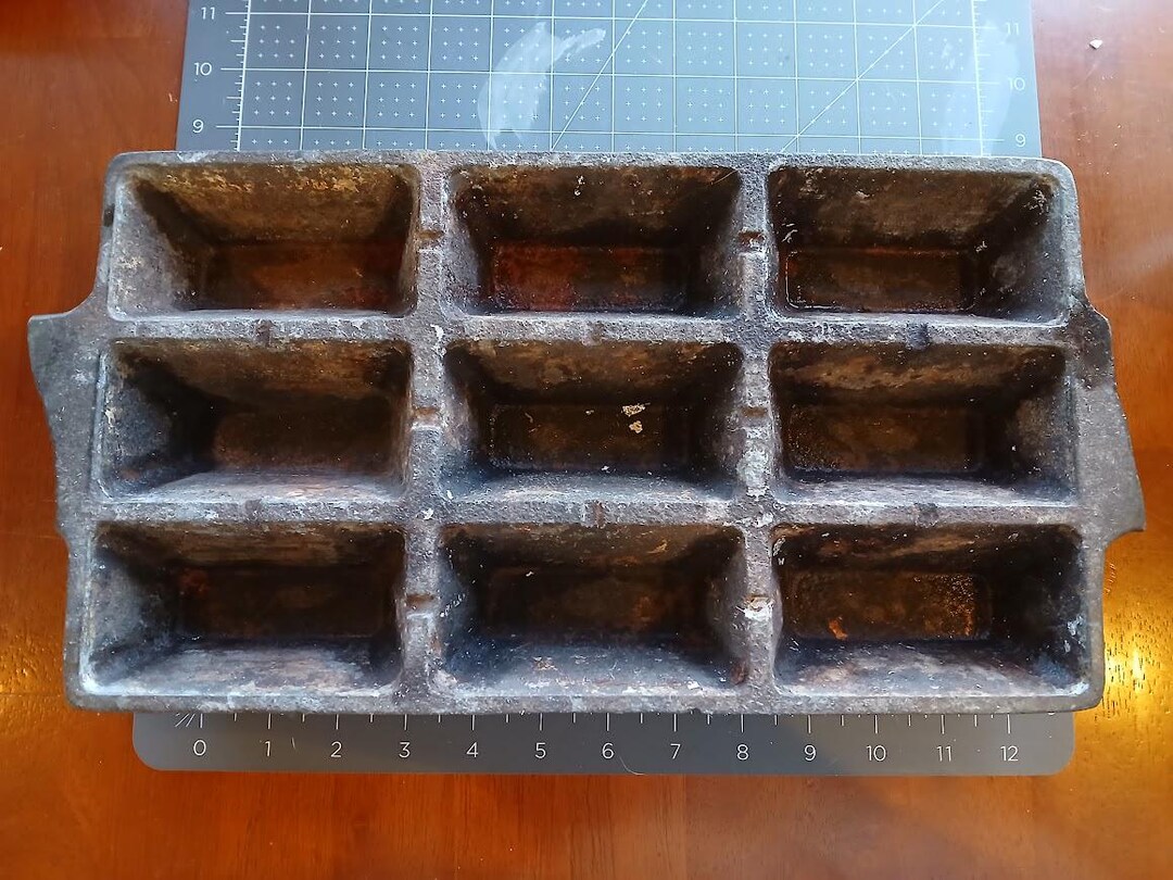 Antique 9 Bar Ingot Mold - Etsy
