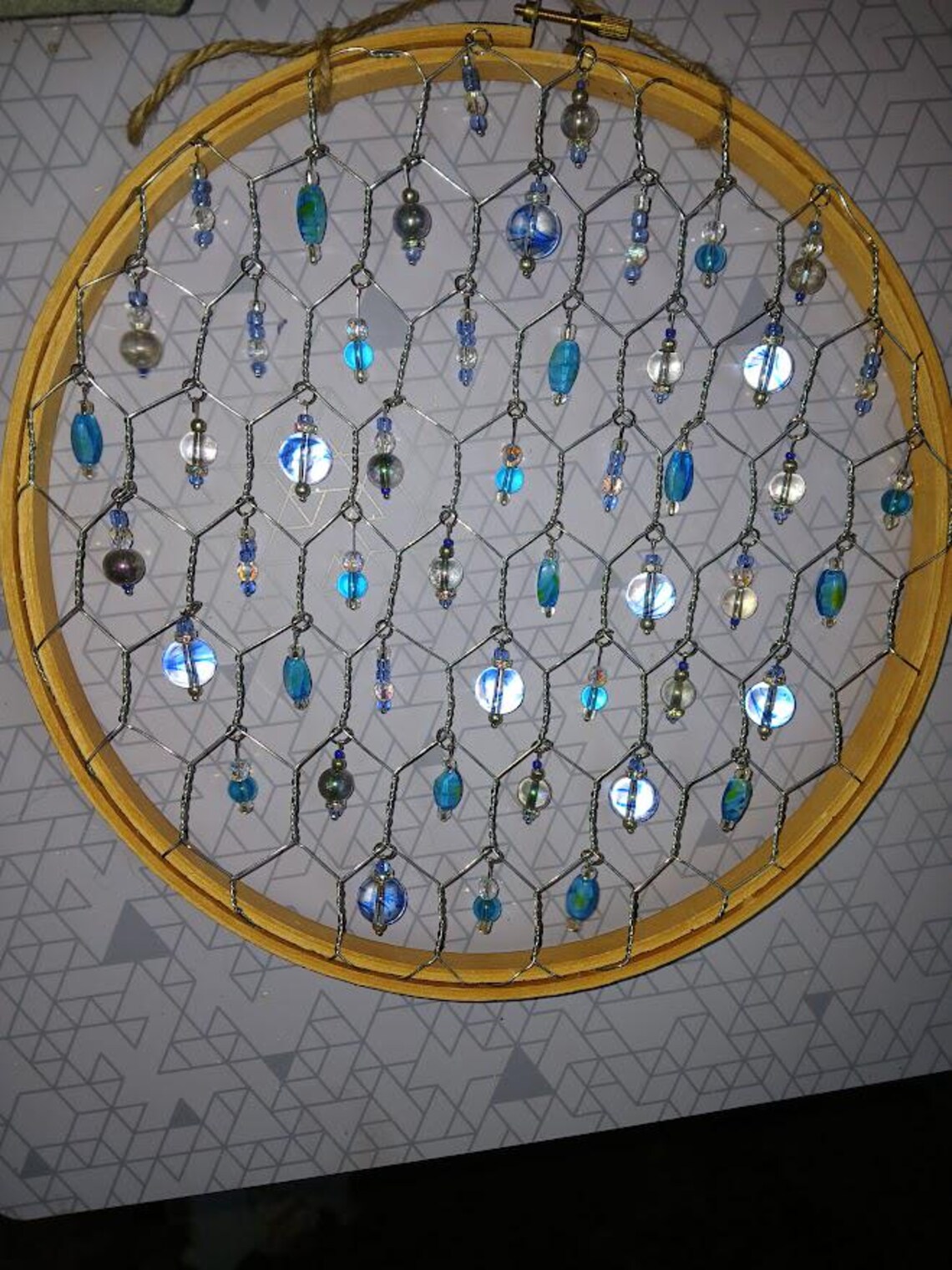 Chicken Wire Sun Cacher, Blues - Etsy