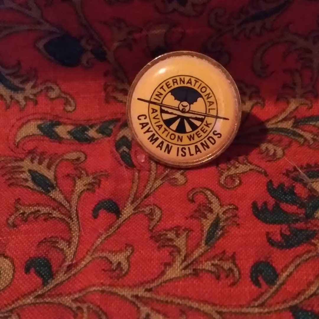 Vintage Aviation Week Cayman Islands Pinback - Etsy