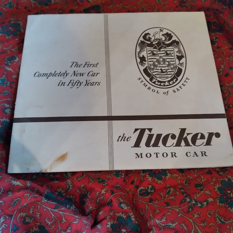 Antique Tucker Motor Car Brochure/poster - Etsy