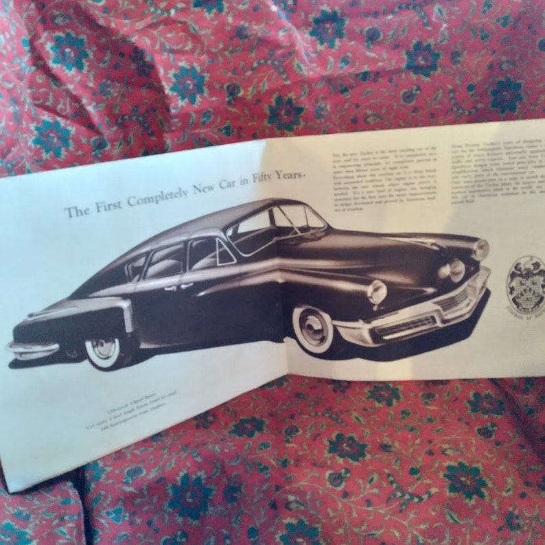 Antique Tucker Motor Car Brochure/poster - Etsy