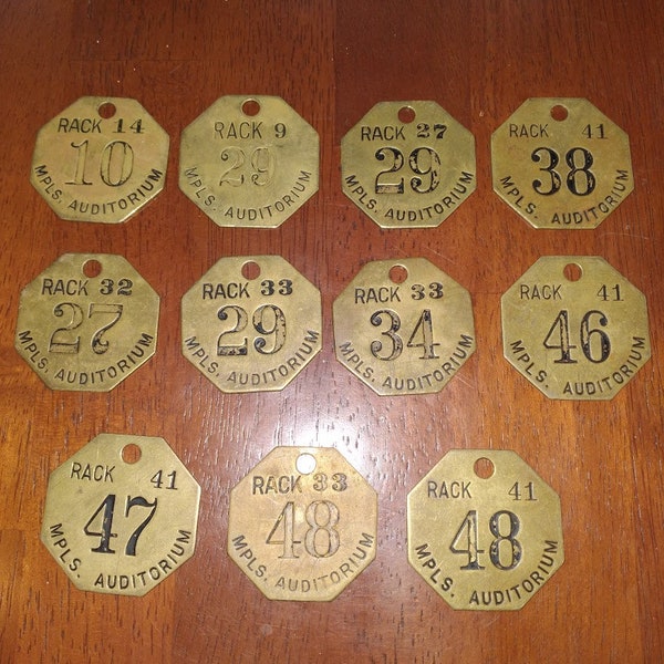 Coat Check Tags - Etsy