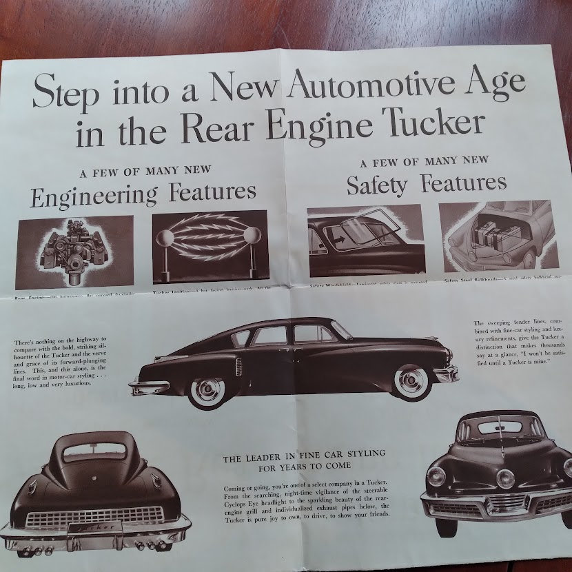 Antique Tucker Motor Car Brochure/poster - Etsy