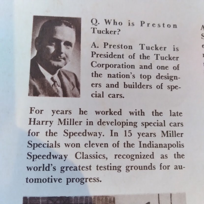 Antique Tucker Motor Car Brochure/poster - Etsy