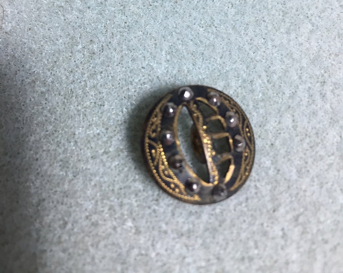 Victorian Dress Button With Buckle Motif Steel Cut Rivets - Etsy