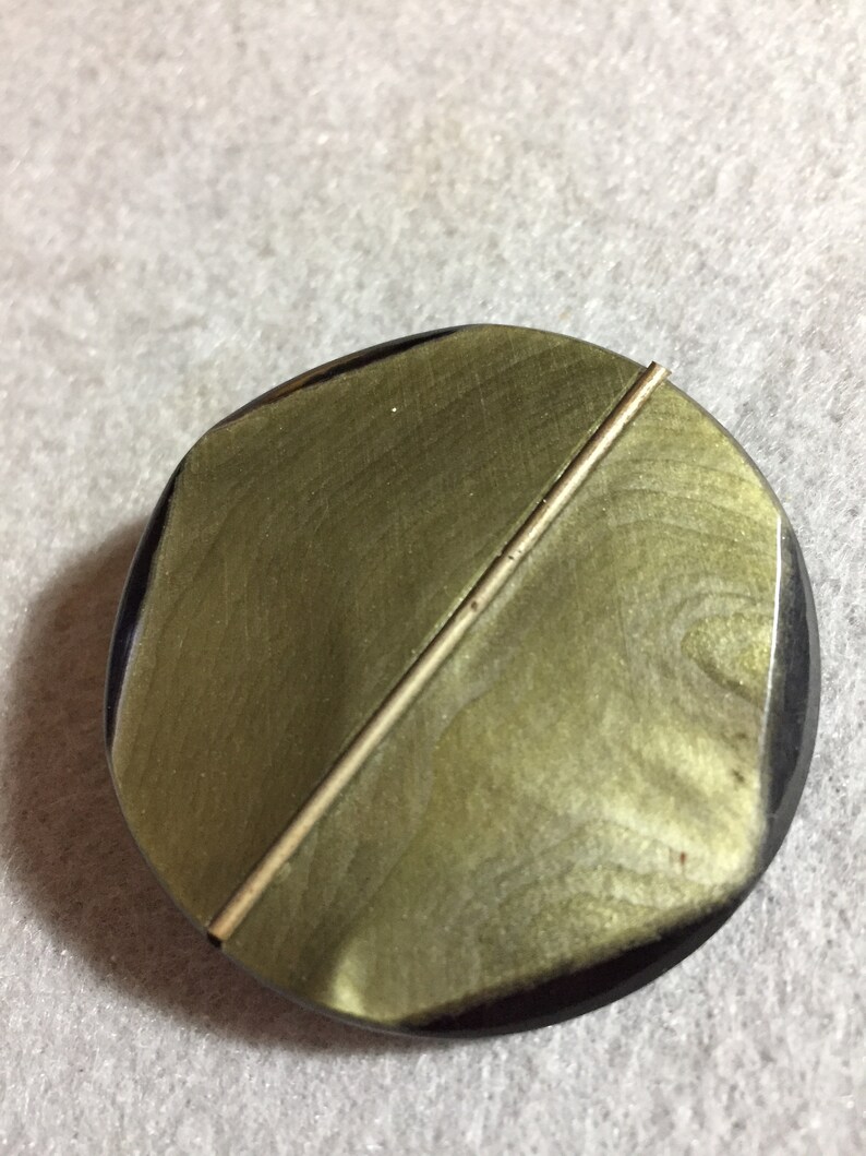 Large Vintage Celluloid Coat Button 1 7/8 Across Lt. | Etsy