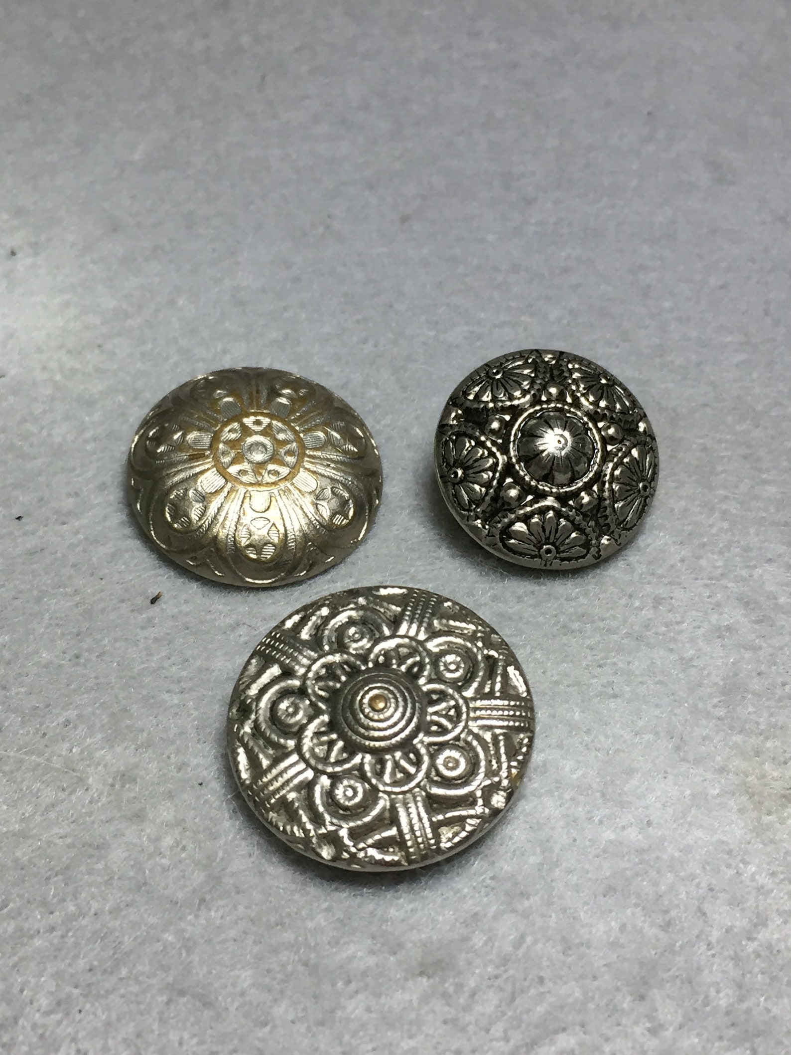 Fancy Vintage Metal Buttons w/ Floral Motifs Sizes 3/4 | Etsy