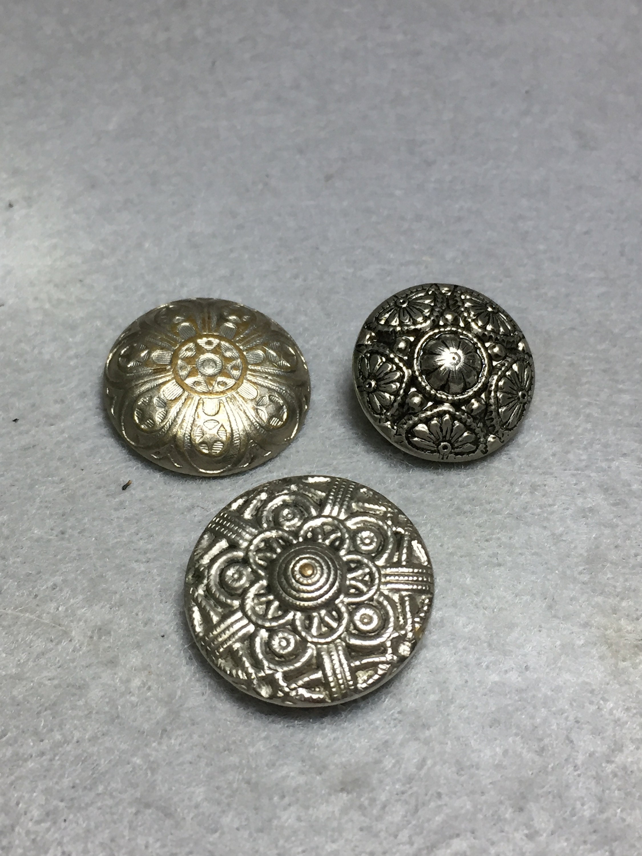 Fancy Vintage Metal Buttons w/ Floral Motifs Sizes 3/4 | Etsy