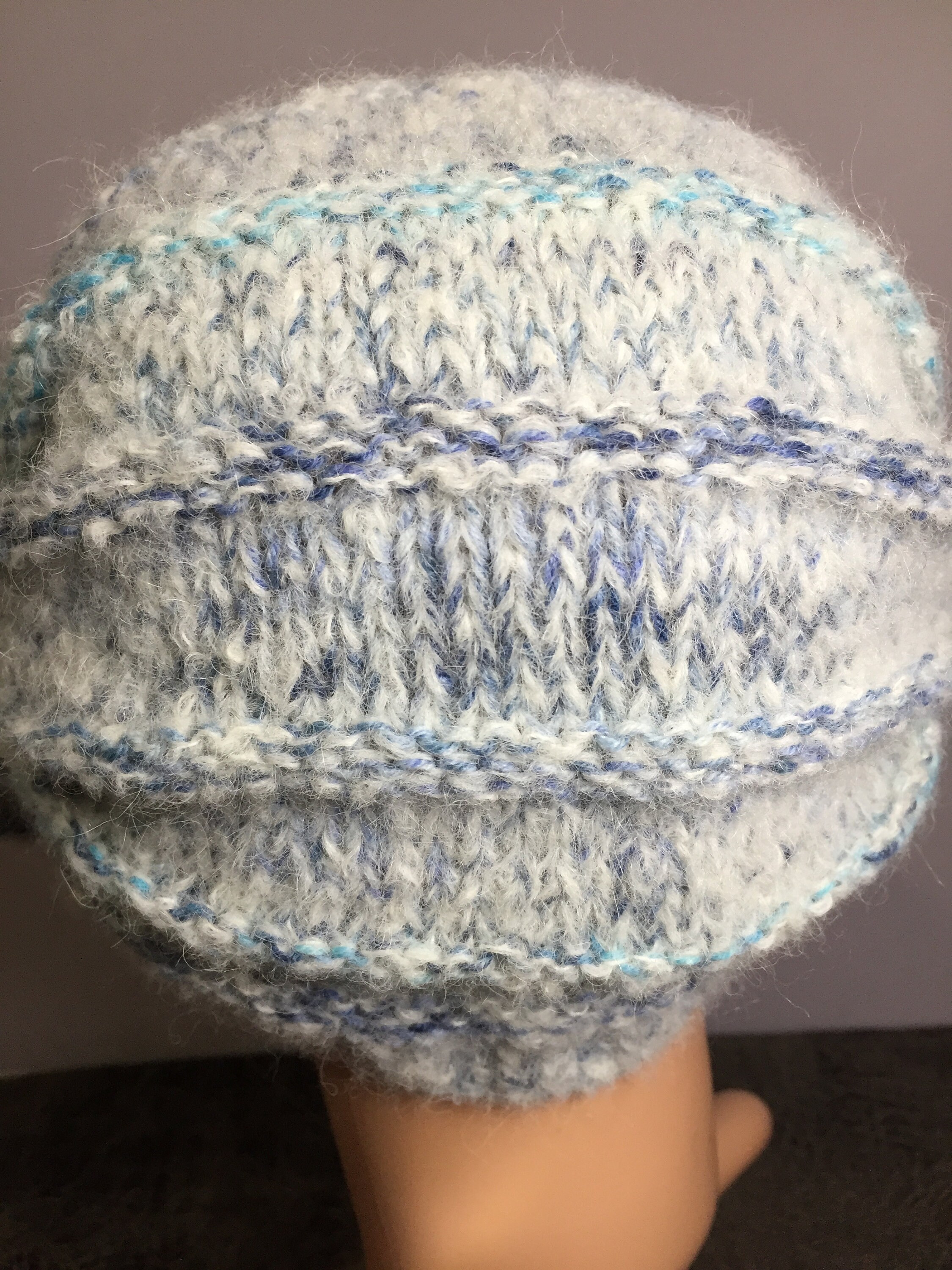 Luxury Hand Knit Cloche/slouch Hat Adult Size Fits Heads - Etsy