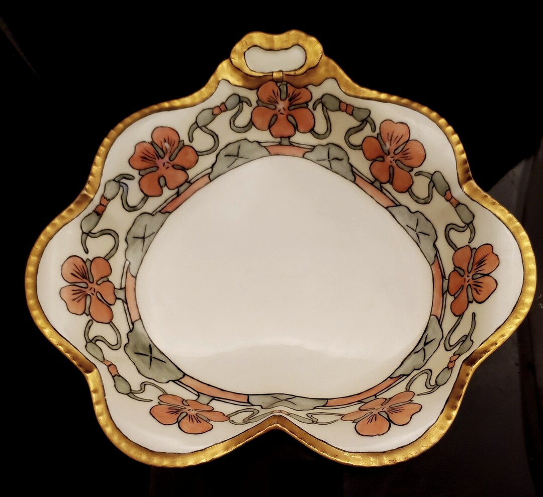 Antique Bowl Limoges Art Nouveau Coiffe Et Cie in Limoges France Late ...