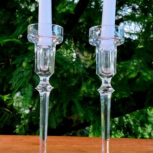 Vintage Crystal Candlesticks Rogaska Richmond Knob Stem Cut Crystal ...