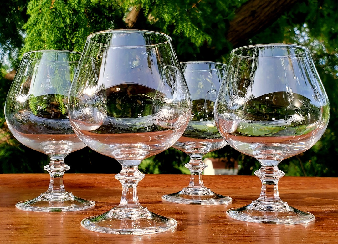 Vintage Brandy Glasses Cristal D'arques-durand French Crystal Multi ...