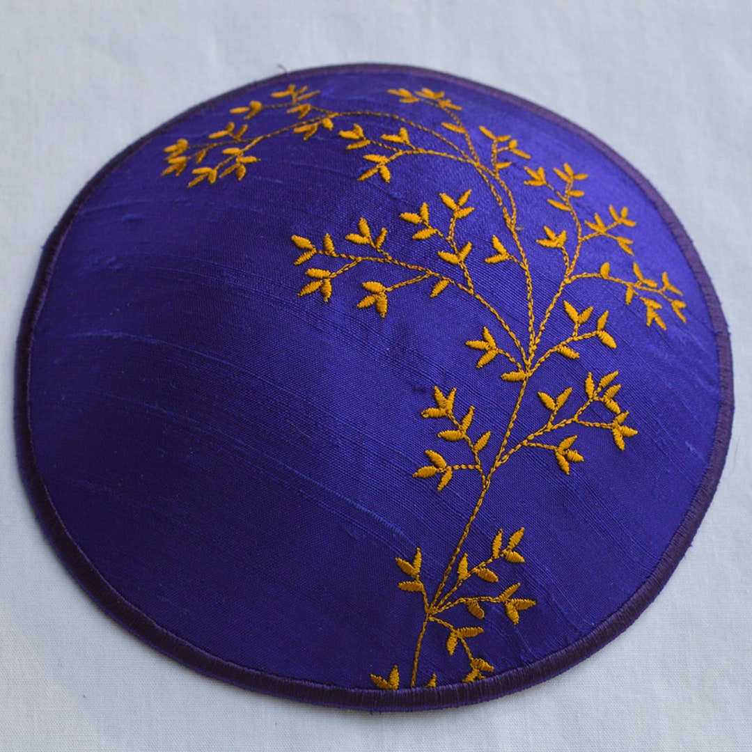 Gold Leaf Fall Kippah Variations - Etsy