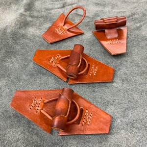 2 Sets of Handmade Leather Frogs, Clasps, Toggles - Etsy