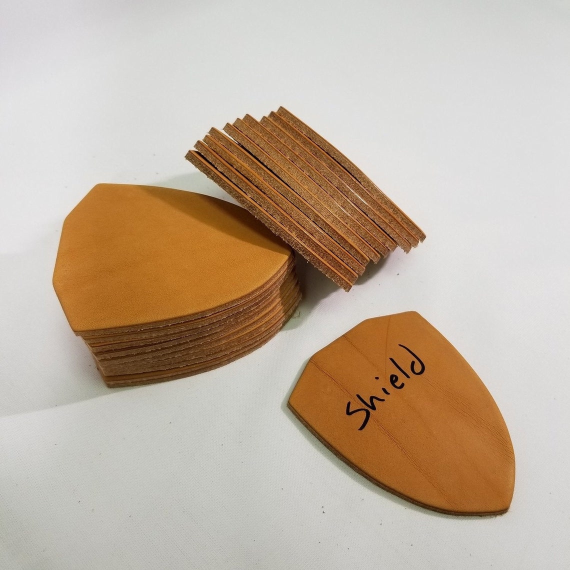 3 1/4 X 4 Genuine Leather Label Embossable 3D Laser Engraving Printer ...