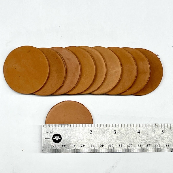 Leather Circles - Etsy