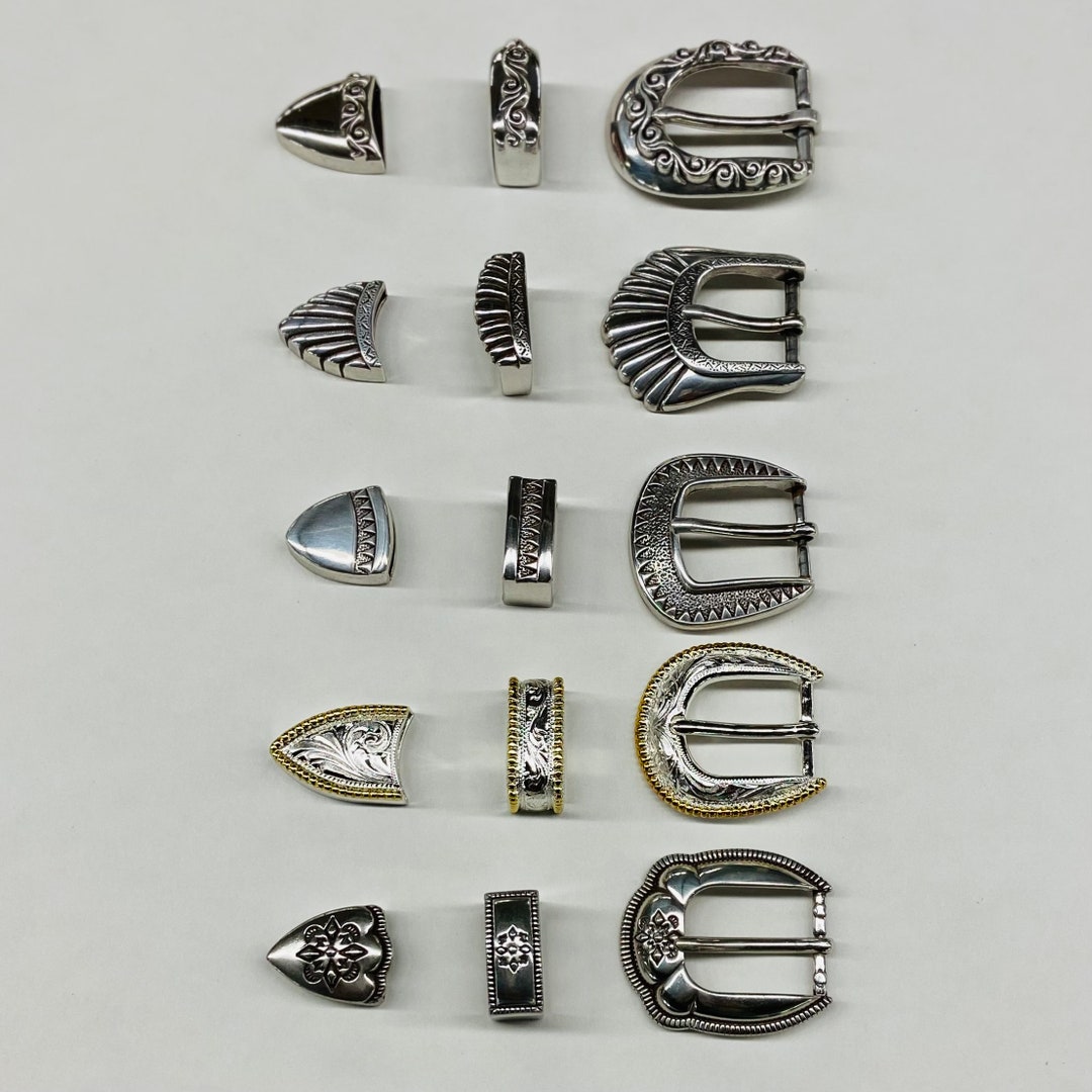 New Western Belt Buckle 3 Piece Sets - Etsy