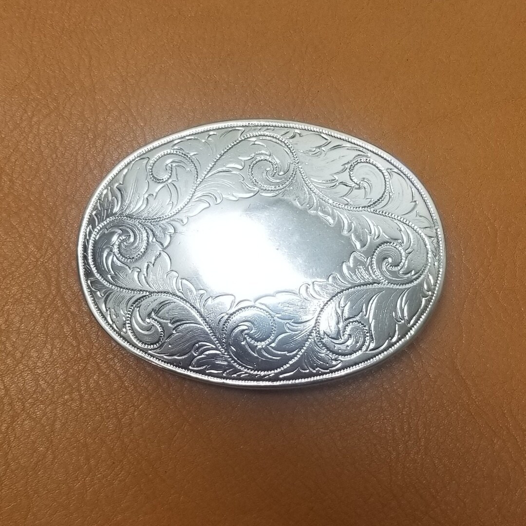 Vintage Bright Finish Western Cowboy Trophy Belt Buckle - Etsy