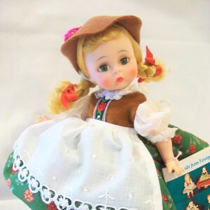 TYROLEAN GIRL Bent Knee Madame Alexander 8" Doll From the 1960s With ...