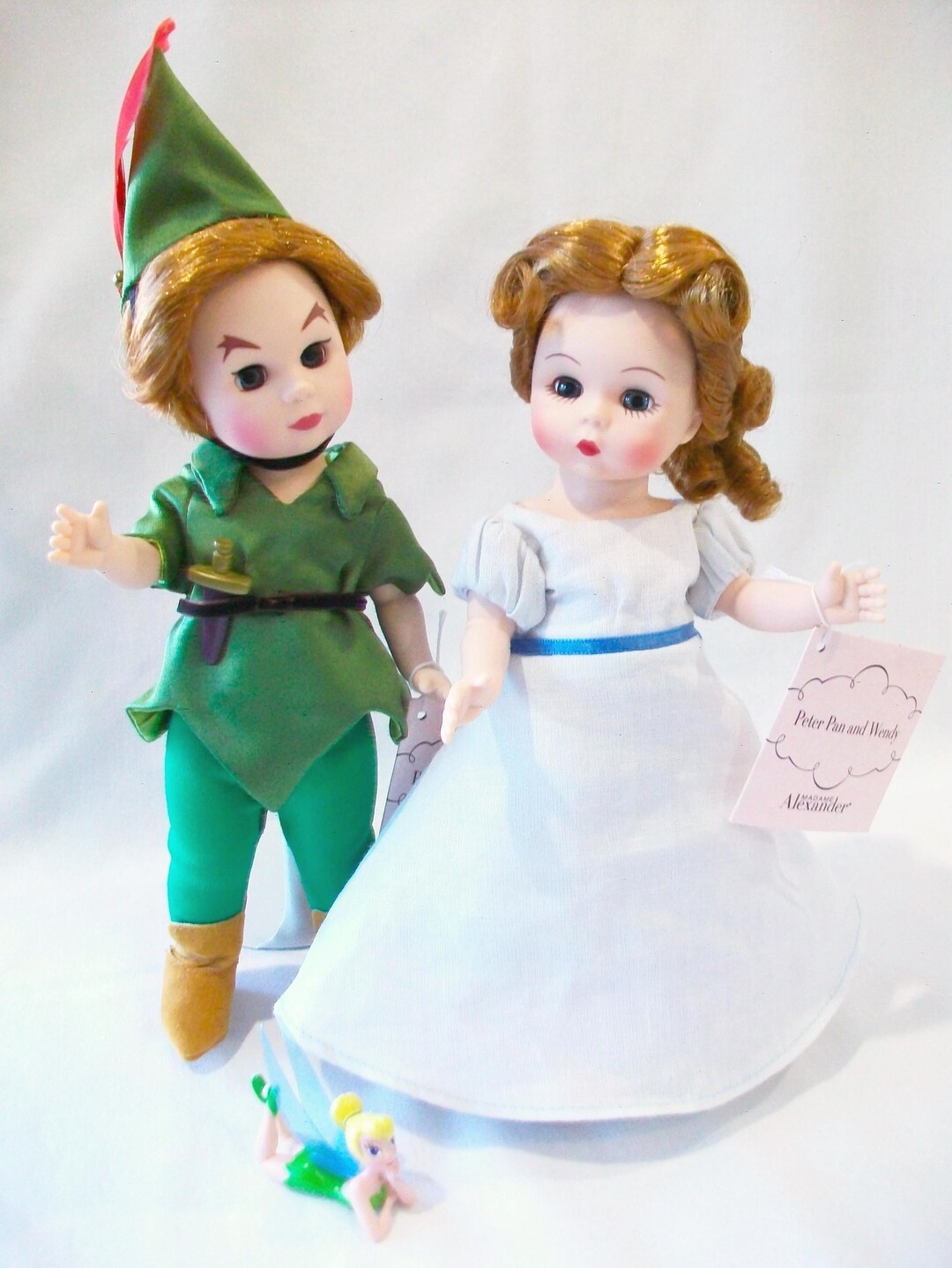 PETER PAN and WENDY Madame Alexander 8" Doll Set With Box and Tag ...