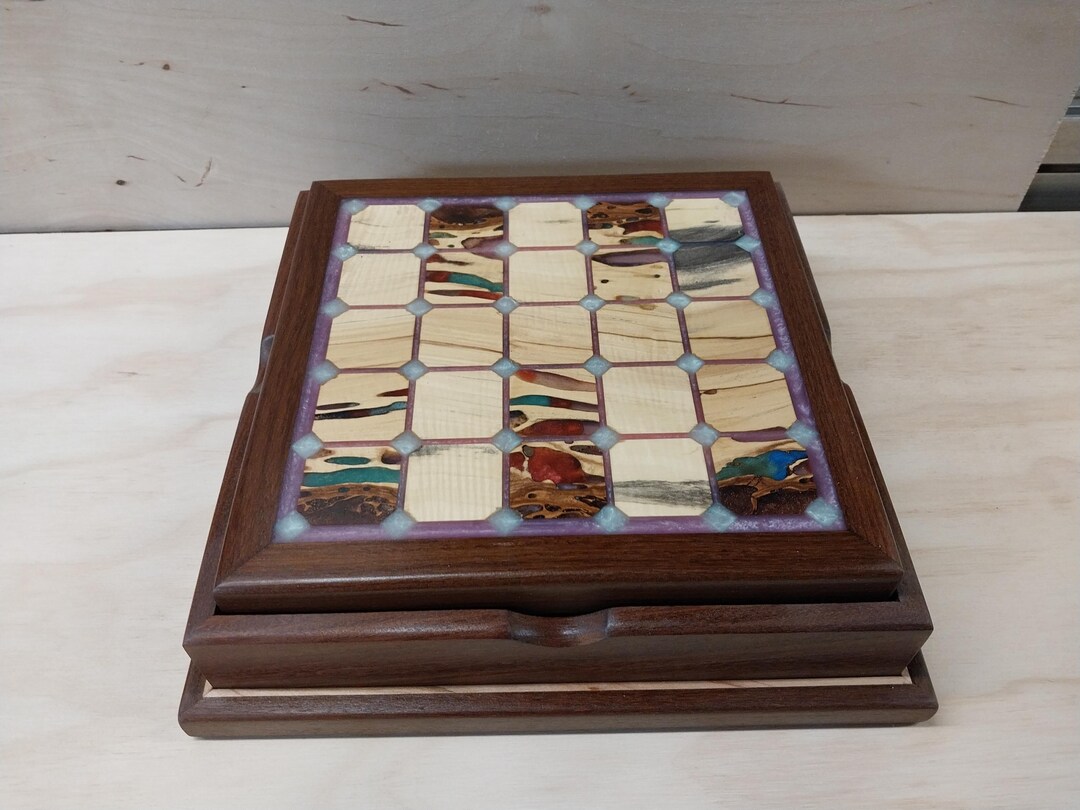 Tak Box Set Made From Ipe, Buckeye Burl, and Resin - Etsy