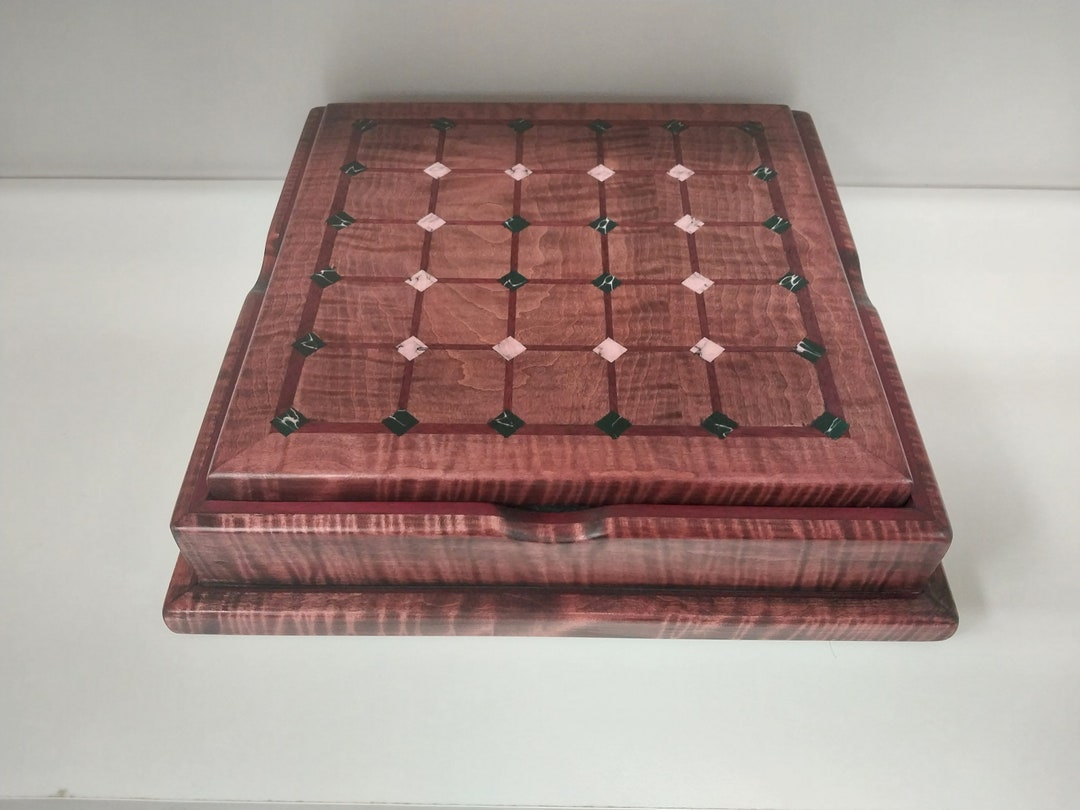 Tak Box Set Made From Curly Maple and Purple Heart in Translucent Dye ...