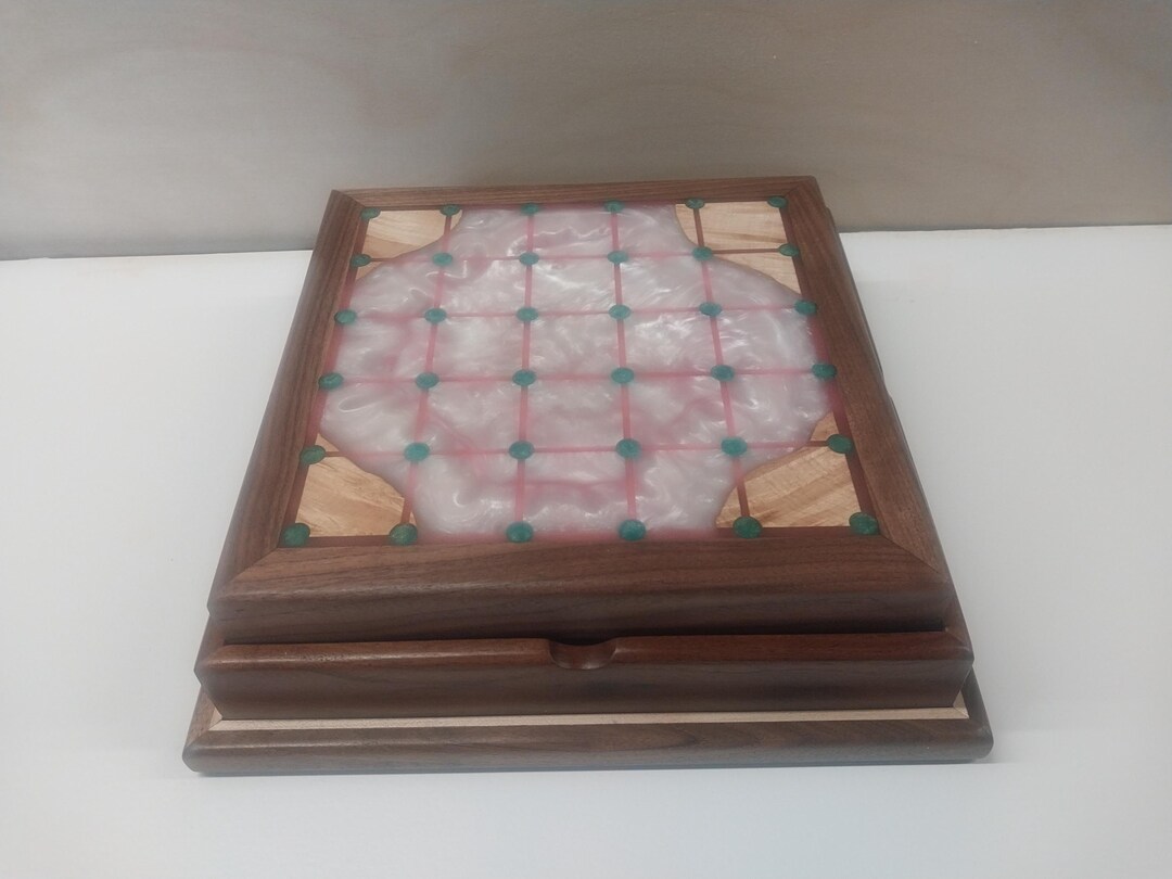 Tak Box Set Made From Black Walnut, Figured Maple, and Resin. - Etsy
