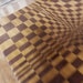 Optical Illusion Butcher Block/cutting Board Made From Mahogany and ...