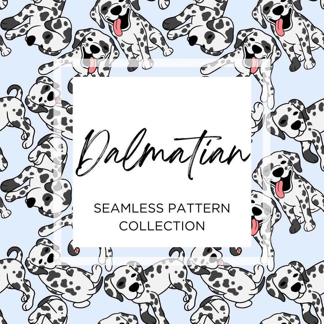 Dalmatian Pattern Collection - Seamless Digital Art Pattern - PNG ...