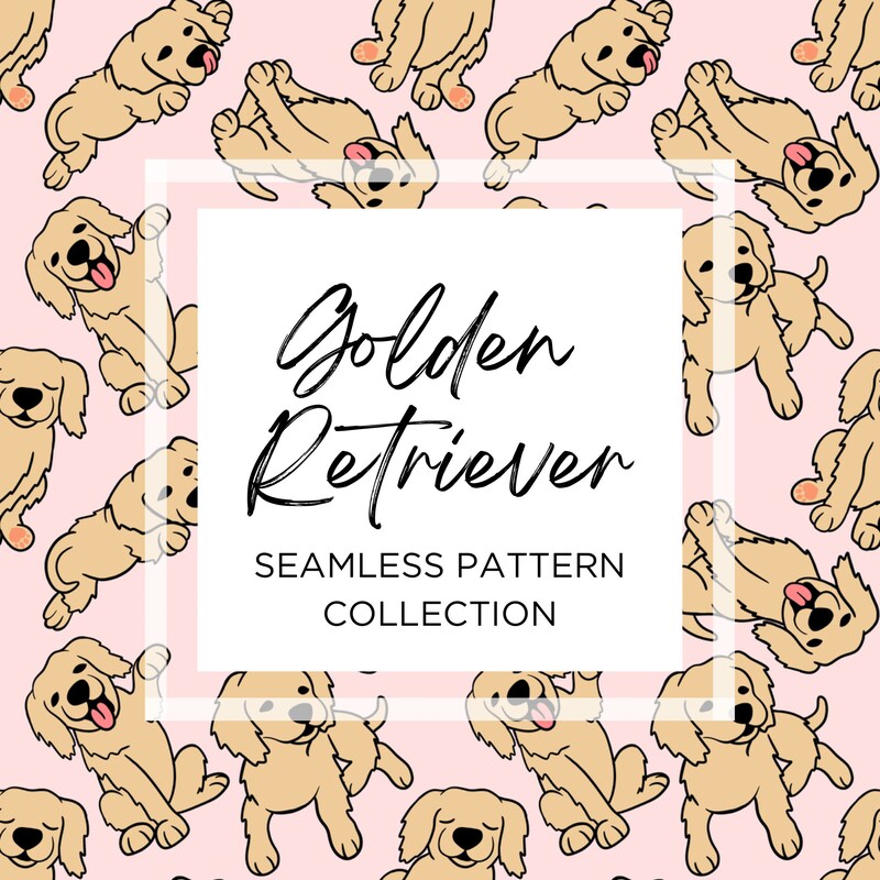Golden Retriever Pattern - Etsy