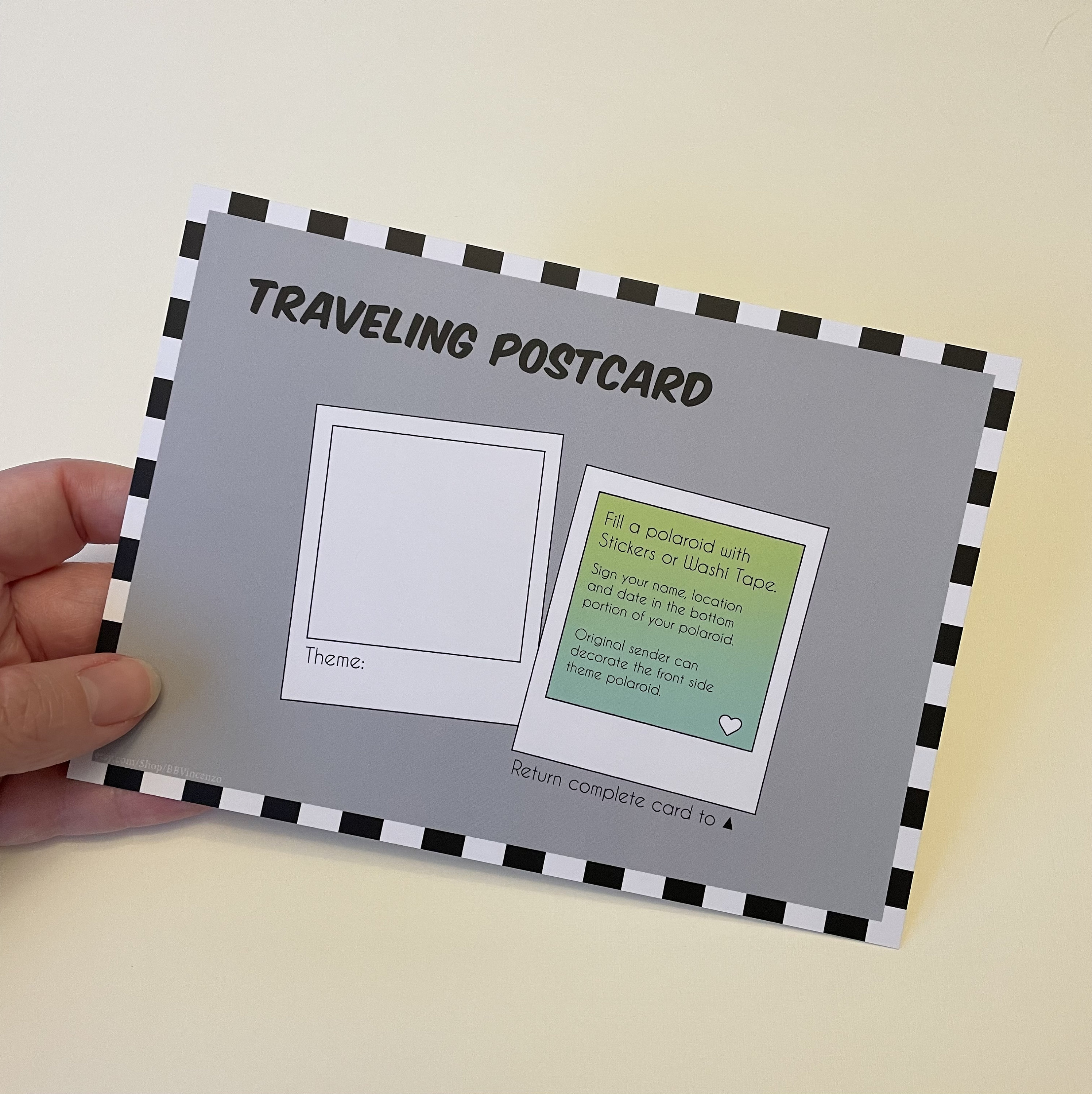 Traveling Postcards (TPC) Polaroid Theme - Etsy