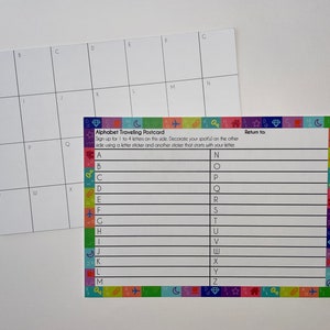 Traveling Postcard (TPC) Alphabet Theme - Etsy