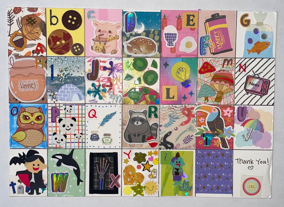 Traveling Postcard TPC Alphabet Theme - Etsy