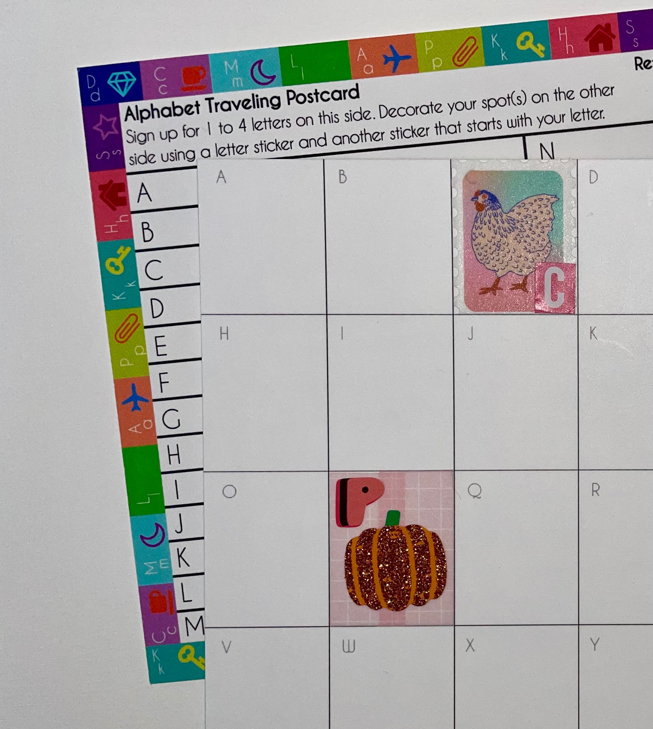 Traveling Postcard (TPC) Alphabet Theme - Etsy