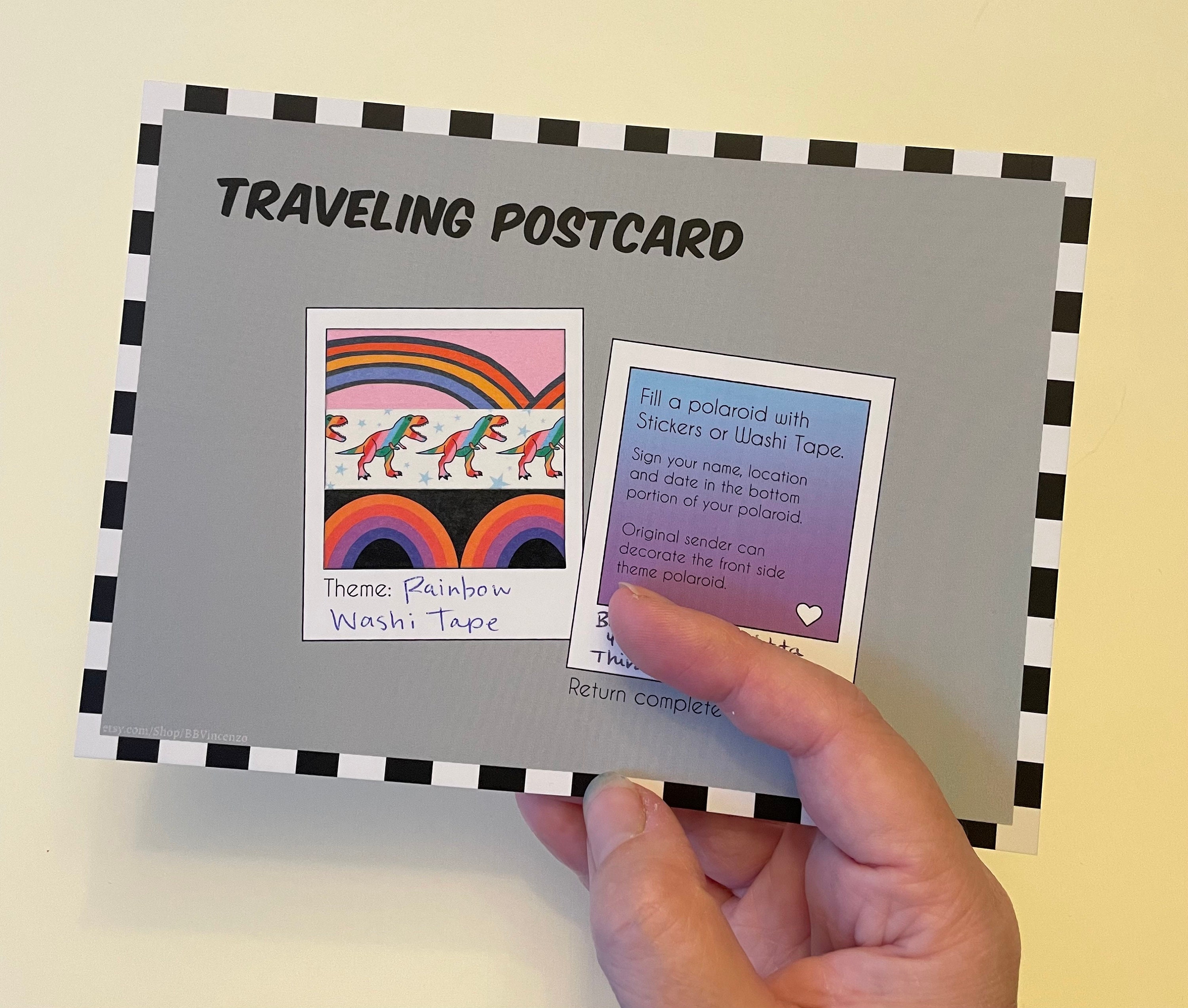 Traveling Postcards TPC Polaroid Theme - Etsy