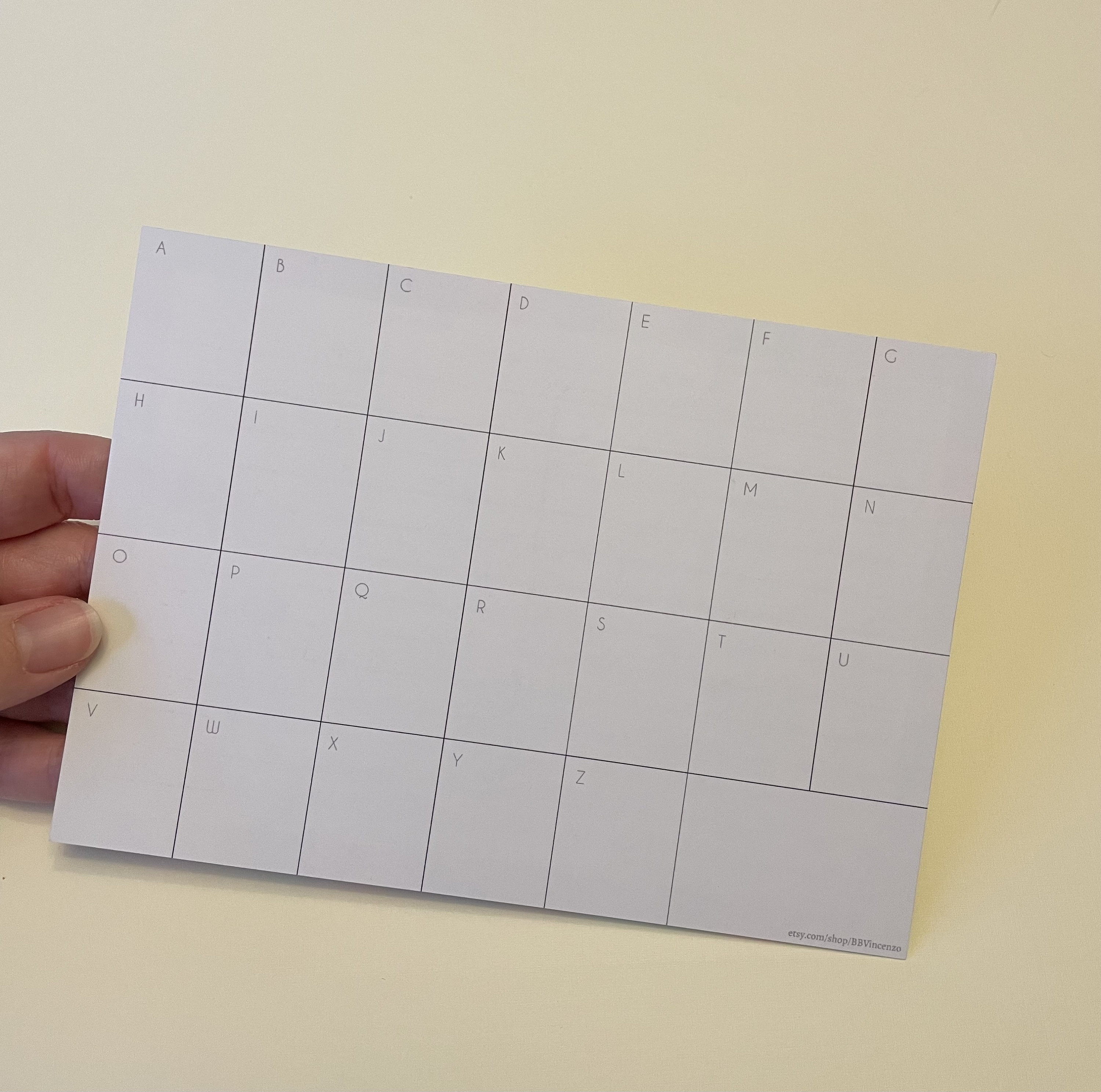 Traveling Postcard TPC Alphabet Theme - Etsy