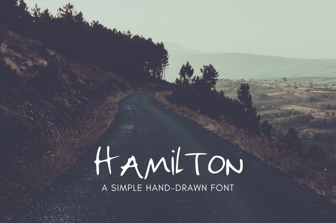 Hamilton | Hand Drawn Uppercase Font - Masculine Font - Handwritten ...
