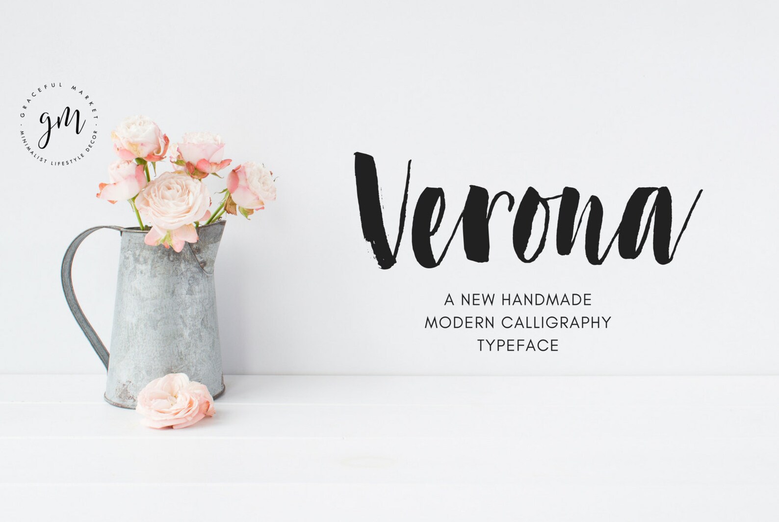 Verona Script Font - Brush Letter, Calligraphy (digital Download) - Etsy