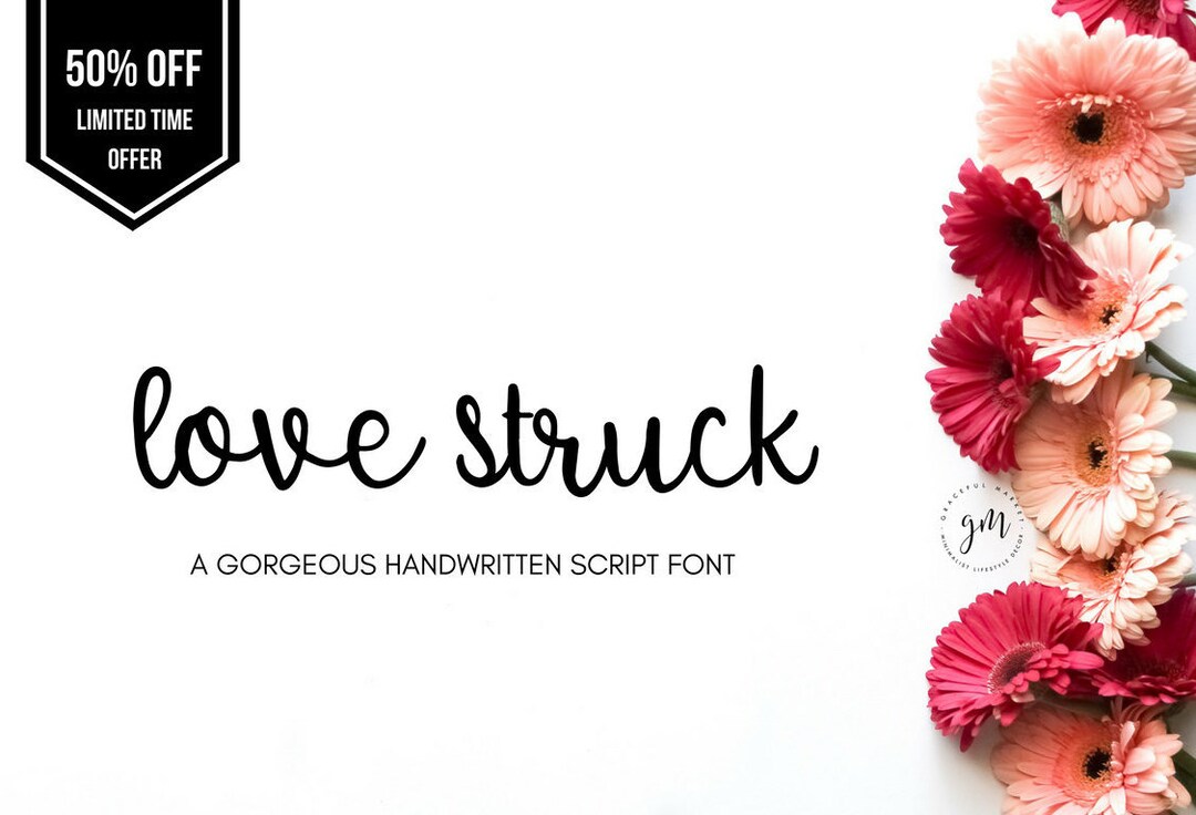 Lovestruck Script Handwritten Cursive Font Brush Letter Font Calligraphy Font . SVG Font Wedding ...