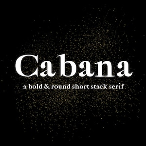 Cabana - Bold Rounded Serif Font - Classic - Blogger Logo - Wordpress ...