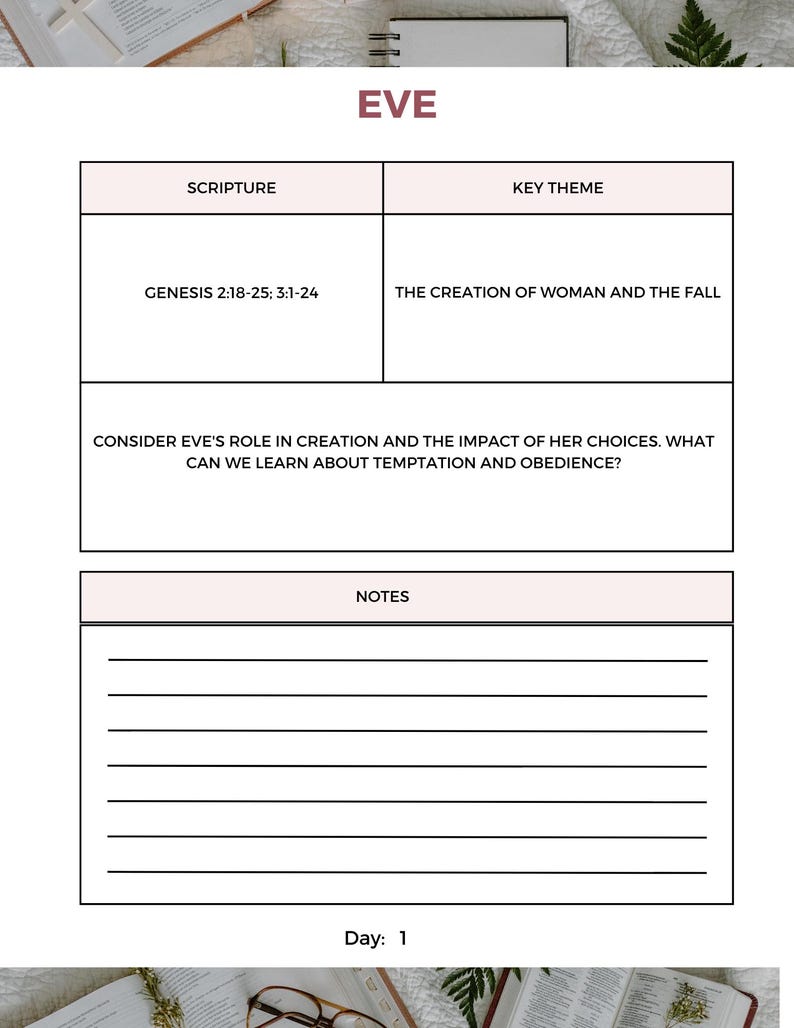 Women of the Bible: 20 Day Bible Study - Etsy