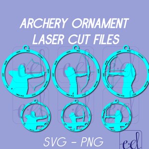 Archery Customizable Laser Cut Files for Glowforge, Christmas Archer ...